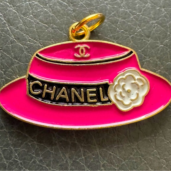 Jewelry | New Chanel Zipper Pull Pink Hat Charm | Poshmark